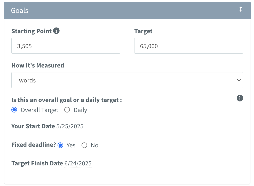 Pacemaker : A Simple Flexible Word Count Planner for Writers and Students